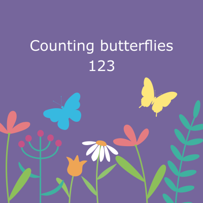 Counting butterflies 123 - Free Children's Books